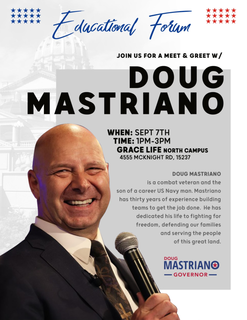 Meet & Greet with Republican Candidate for Governor, Doug Mastriano ...